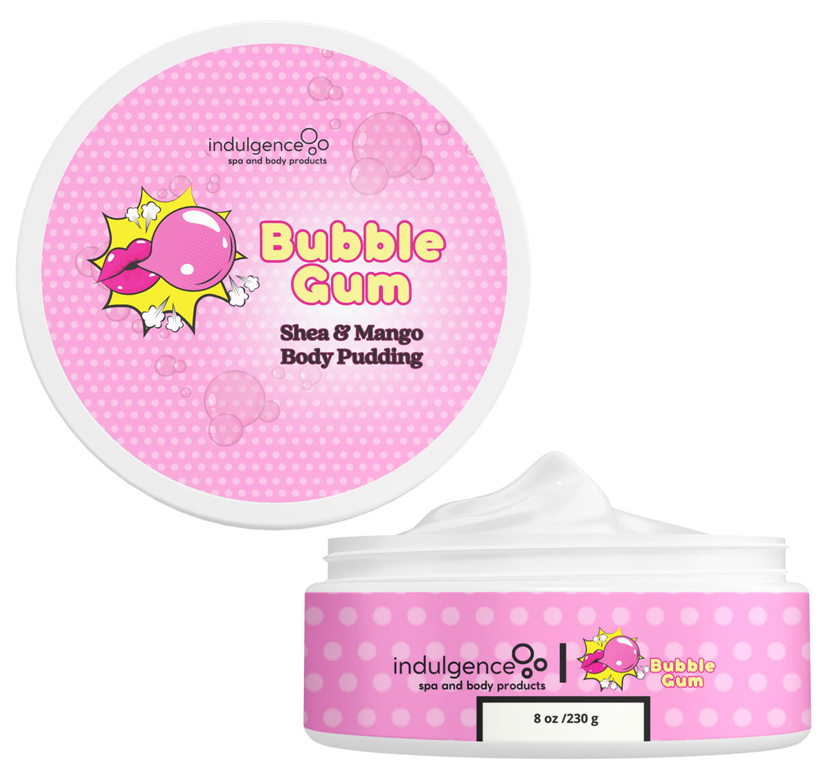 Bubble Gum Shea and Mango Body Pudding – Indulgence Spa and Body Products