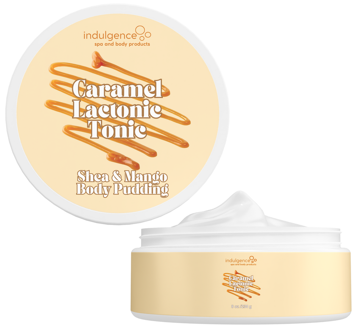 Caramel Lactonic Tonic Shea and Mango Body Pudding – Indulgence Spa and ...