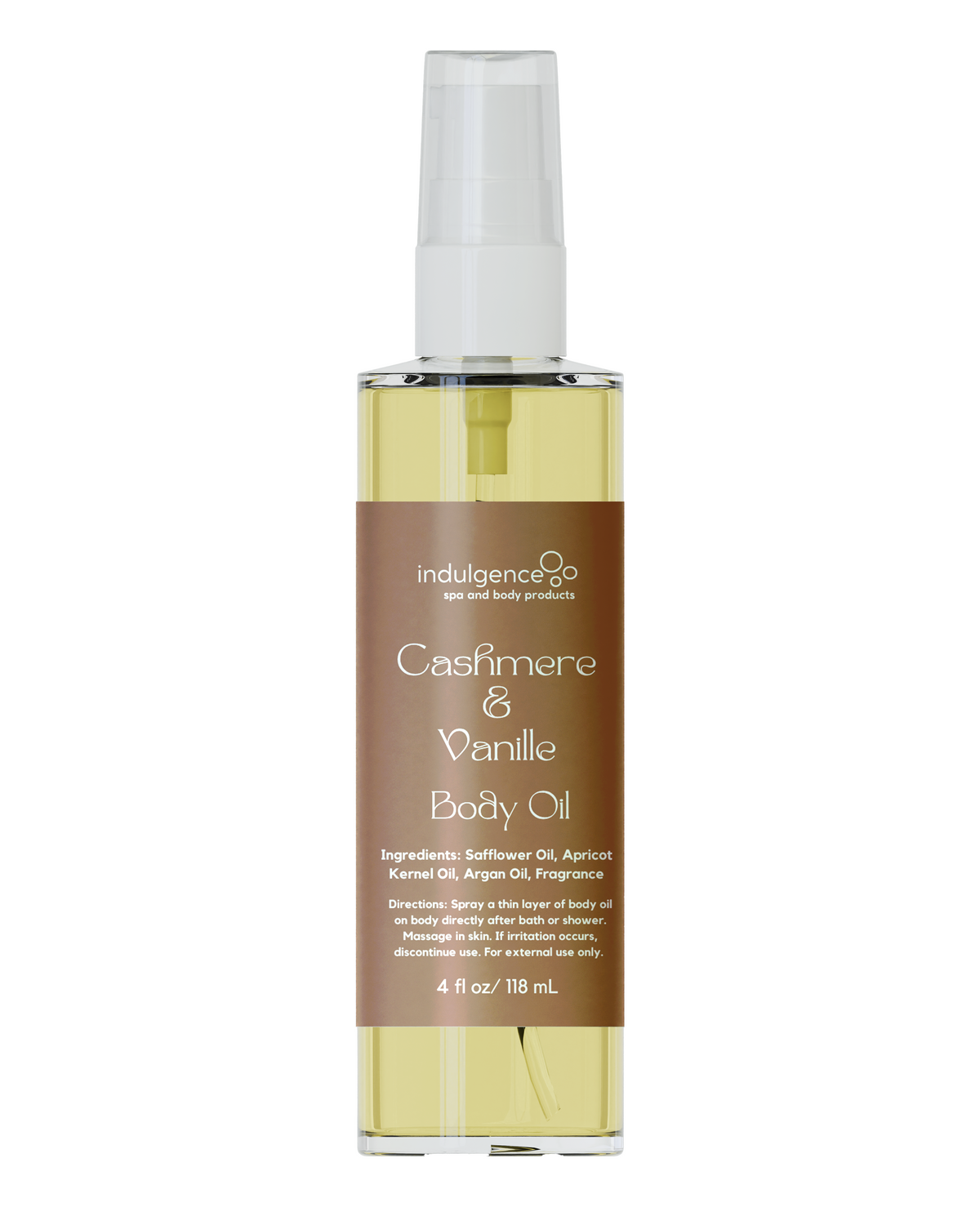 Cashmere & Vanille Body Oil – Indulgence Spa and Body Products