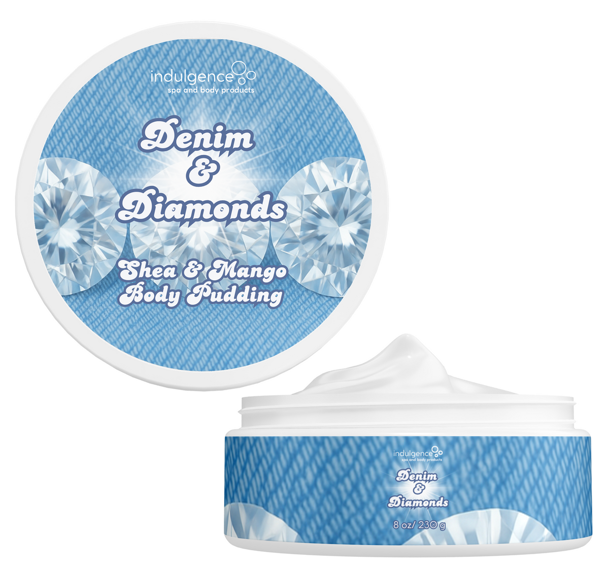 Denim and Diamonds Body Pudding – Indulgence Spa and Body Products