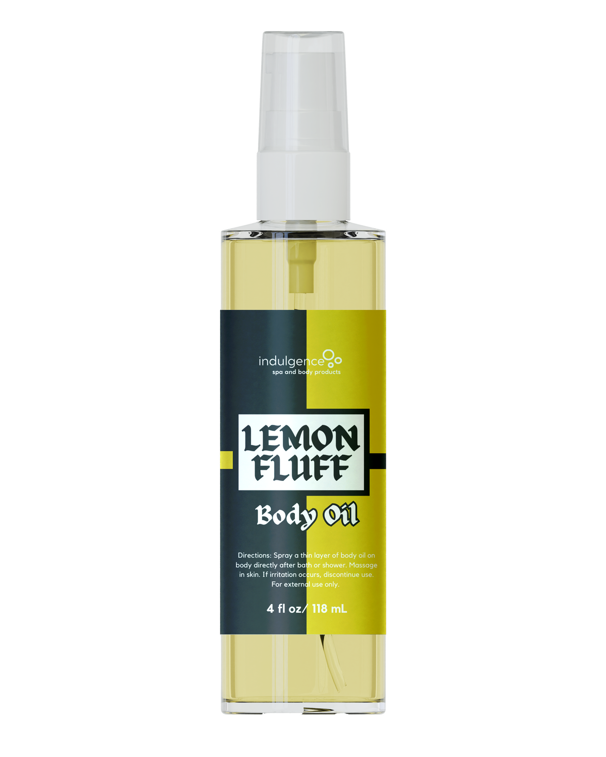 Lemon Fluff Body Oil – Indulgence Spa and Body Products