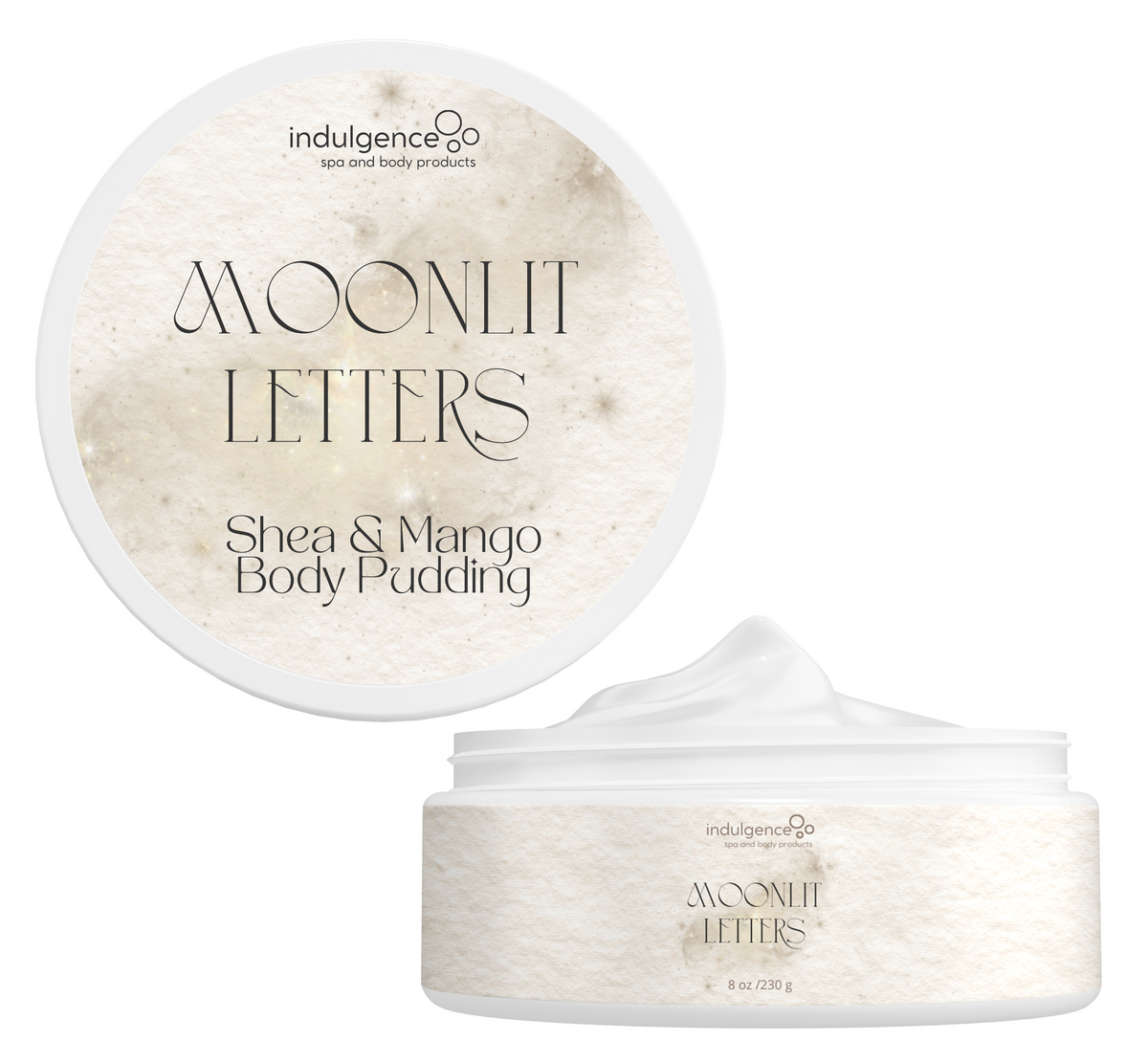 Moonlit Letters Body Pudding – Indulgence Spa and Body Products