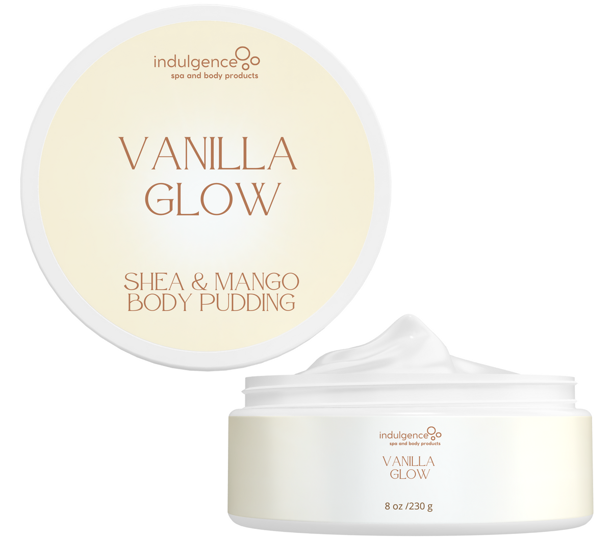 Vanilla Glow Shea and Mango Body Pudding – Indulgence Spa and Body Products